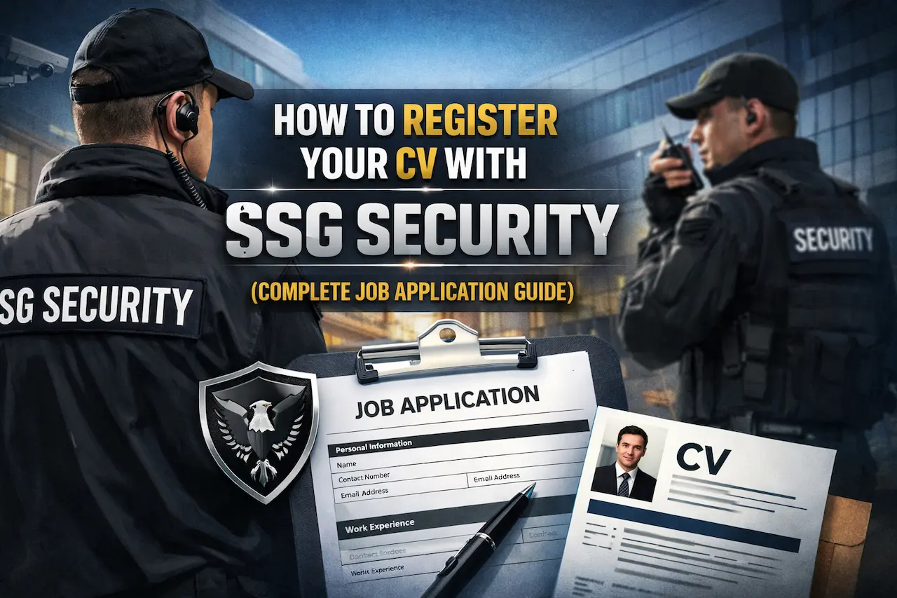 How To Register Your CV With SSG Security (Complete Job Application Guide)