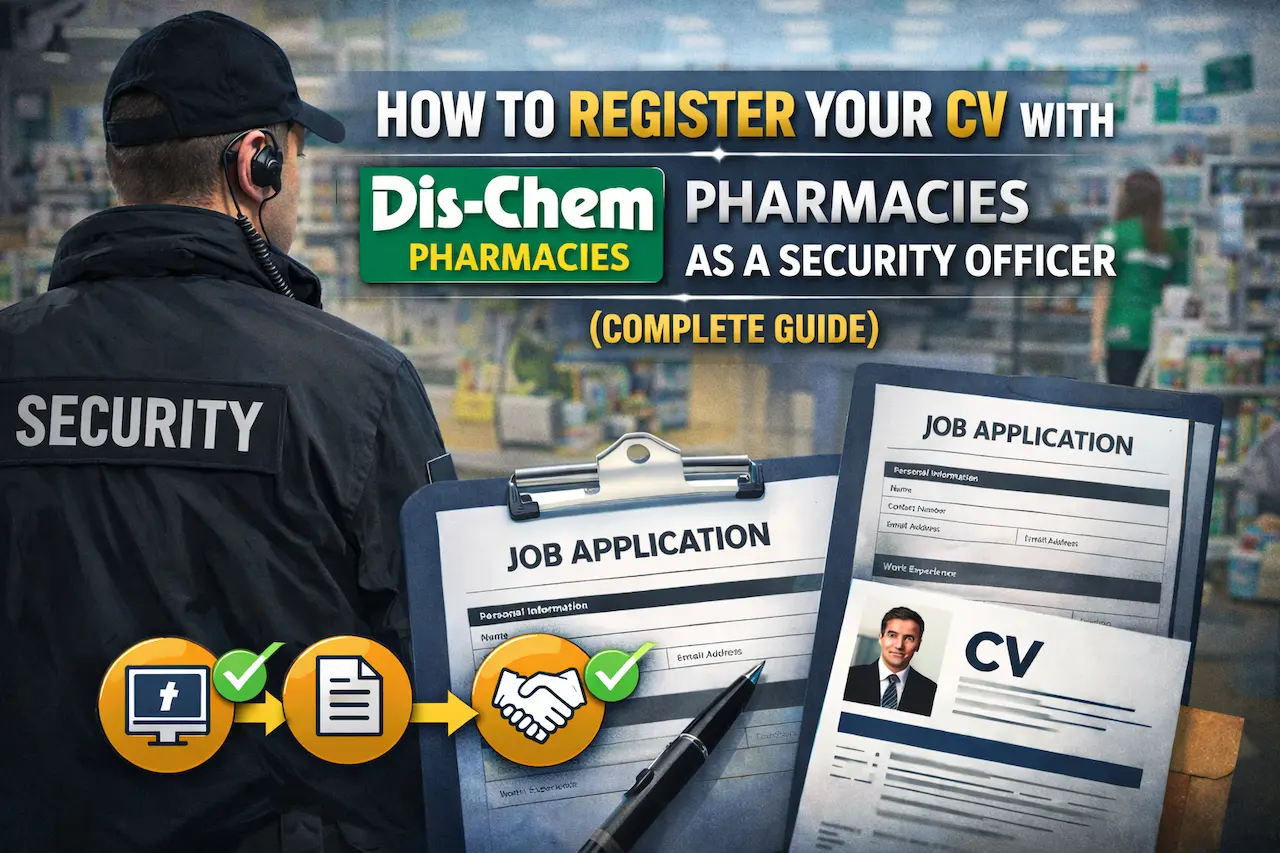 How To Register Your CV With Dis-Chem Pharmacies As a Security Officer ...